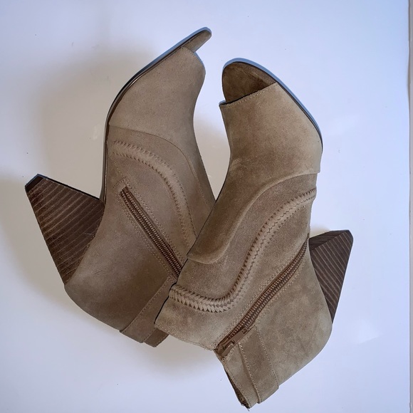 Vince Camuto | Shoes | Ankle Boots Peek A Boo Toe And Side | Poshmark